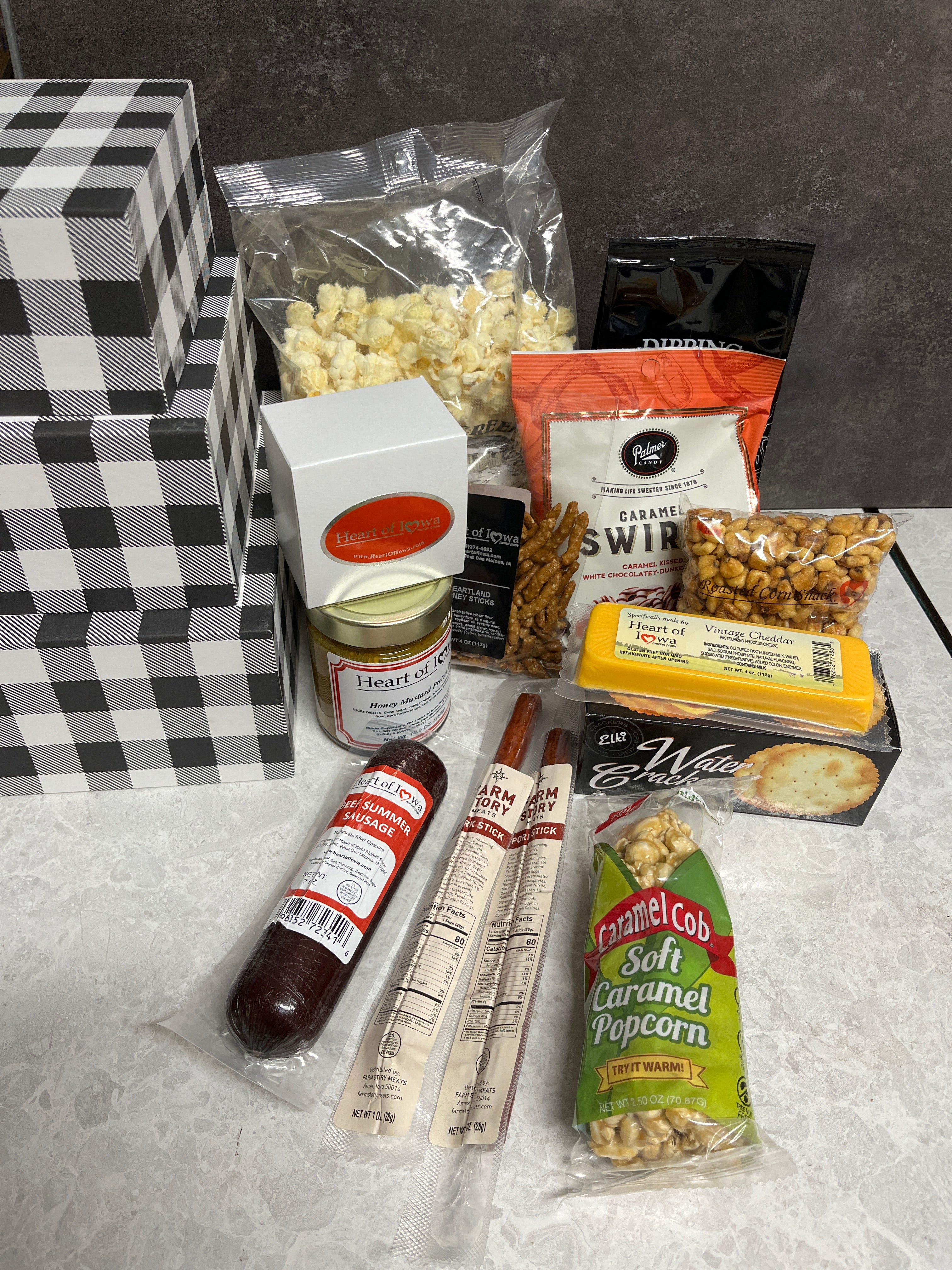 Taste of Iowa Tower Gift Box Tower – Heart of Iowa Market Place